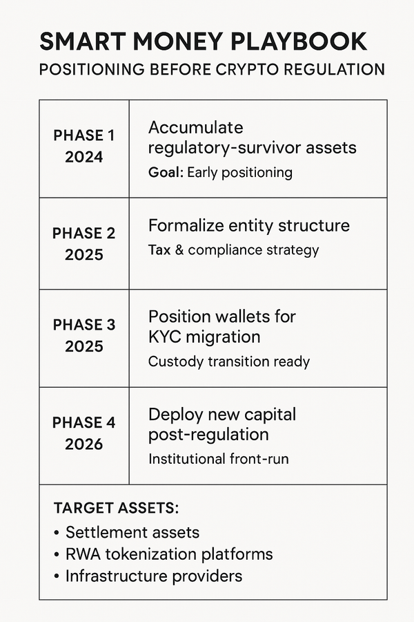 How the Smart Money Is Front-Running Crypto Regulation